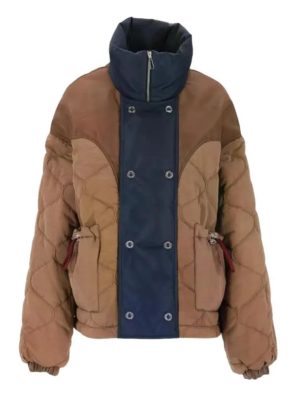 MARBELL Kate Quilted Puffer Jacket - Brown