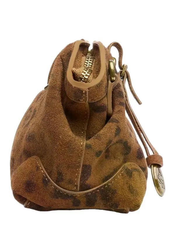 Ash July Leopard-print Suede Mini Bag - Brown