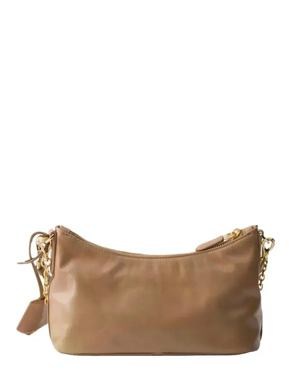 Prada Leather Shoulder Bag - Neutrals