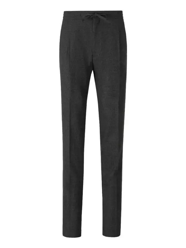 LARDINI Drawstring Trousers - Grey