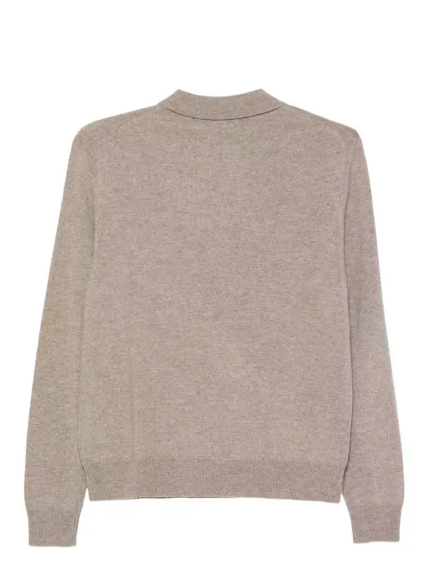Aspesi Wool Polo Top - Neutrals