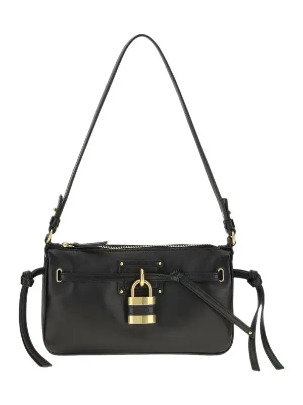 Chloé Mini Paddington Leather Shoulder Bag - Black