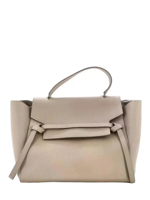 Celine Belt Bag Textured Leather Mini Shoulder Bag - Neutrals