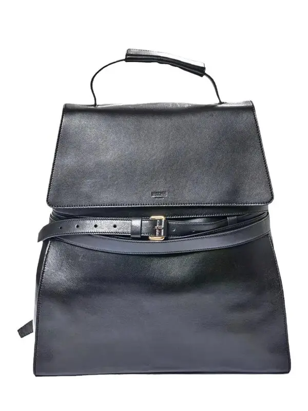 Moschino Tie Me Decorative-belt Backpack - Black