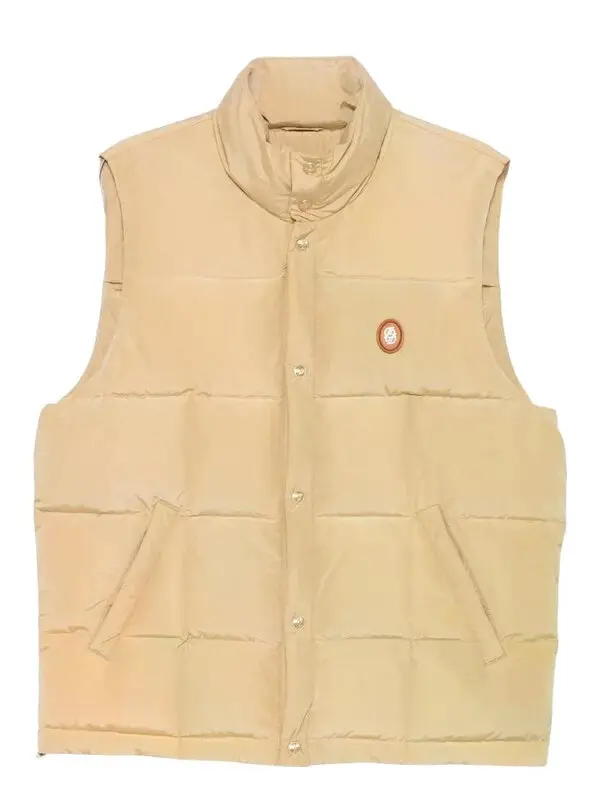 Drole De Monsieur Quilted Padded Gilet - Neutrals