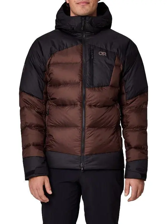 OUTDOOR RESEARCH Helium Xt 800-fill-power Down Hoodie - Chestnut/black