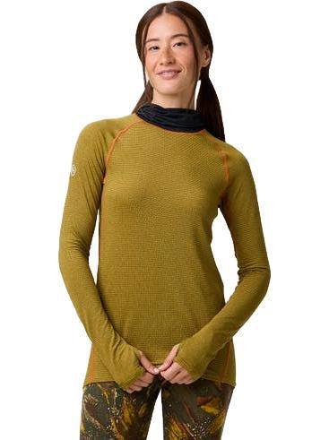 BACKCOUNTRY Bga Pines Micrrid Ul Baselayer Balaclava Top G2 - Fir
