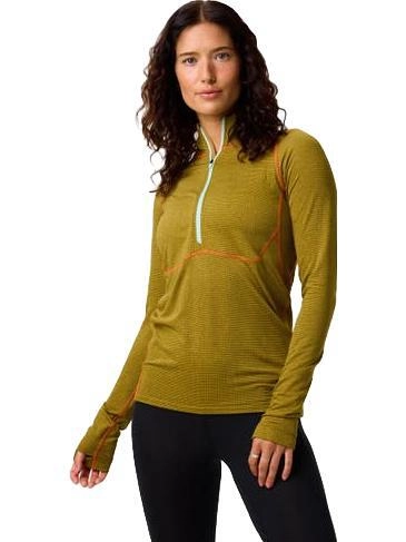 BACKCOUNTRY Bga Pines Micrrid Ultra-lt Baselayer 1/2-zip Top - Fir