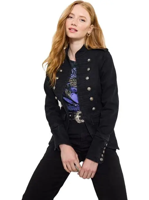 JOE BROWNS Denim Military Jacket - Black