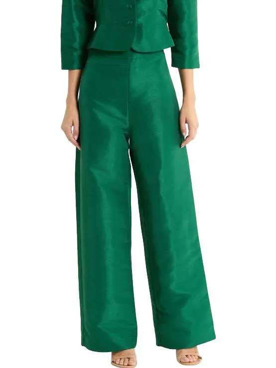 SUGARLIPS Hestia Wide Leg Pants - Emerald