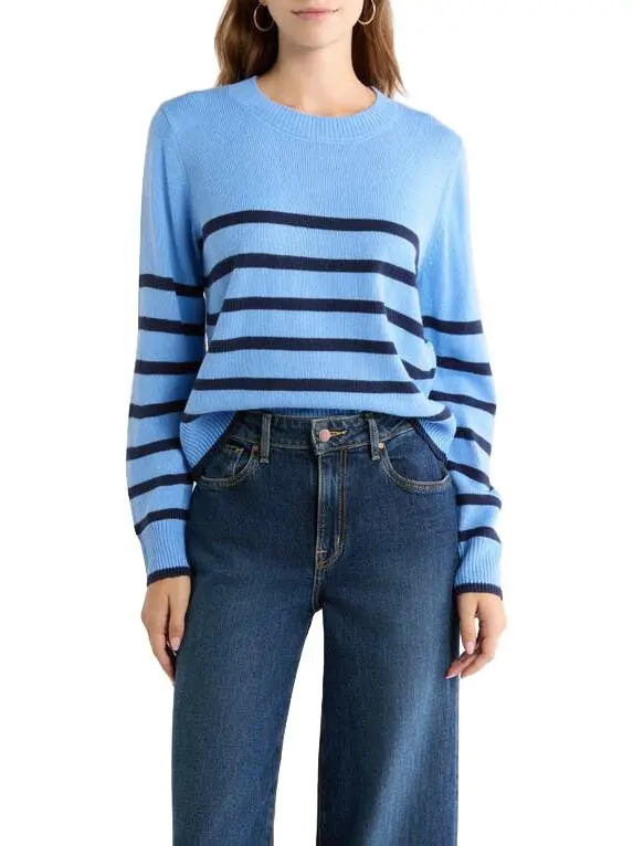 SUGARLIPS Chantilly Stripe Sweater - Blue/navy