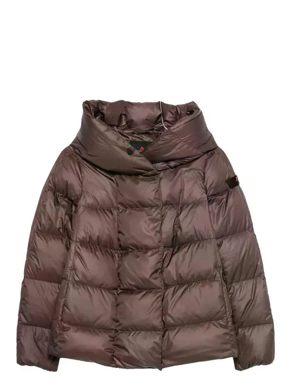Peuterey Hooded Puffer Jacket - Brown