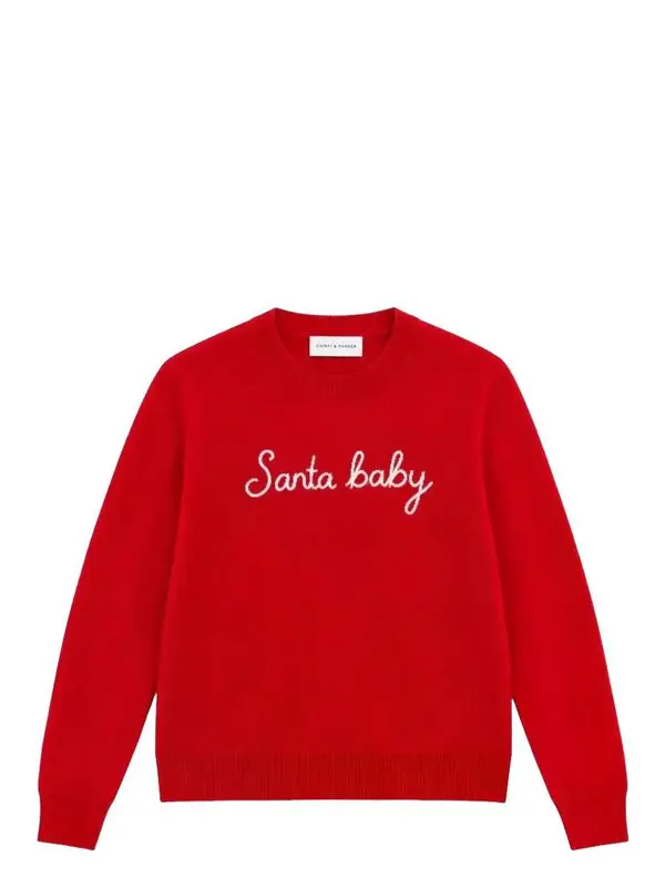 Chinti & Parker Santa Baby Sweater - Red