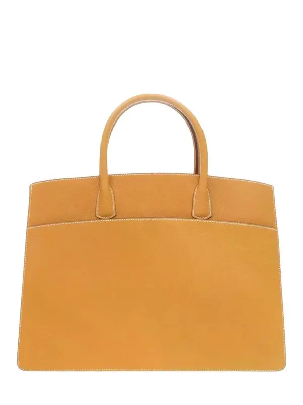 Hermès 2001 Fjord White Bus Gm Tote Bag - Brown