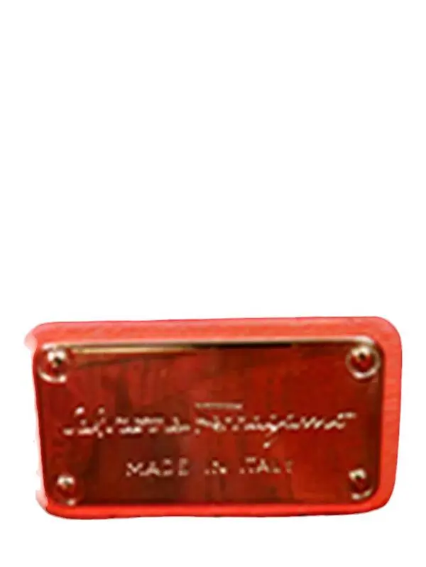 FERRAGAMO 2000-2010 Leather Gancini Crossbody Bag - Orange