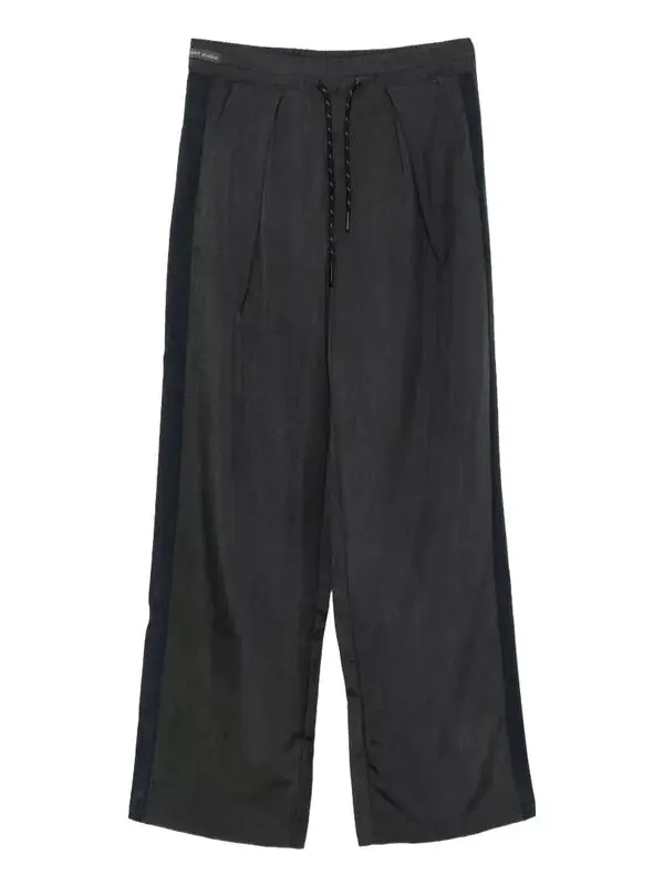 RETHINKIT STUDIOS The Sporty Drawstring-waist Straight-leg Trousers - Grey