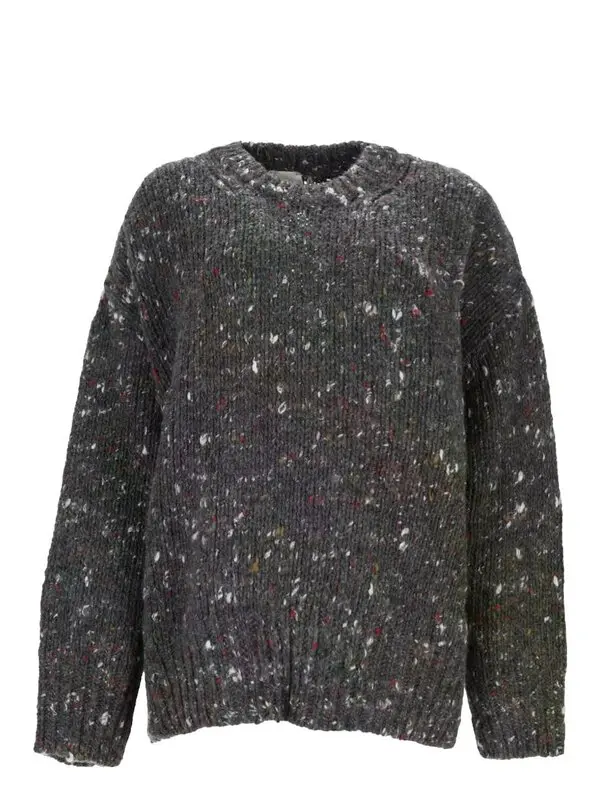 ALYSI Flecked Chunky-knit Sweater - Grey