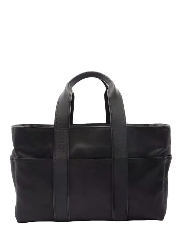 Hermès 1990-2000 Toile Acapulco Mm Tote Bag - Black