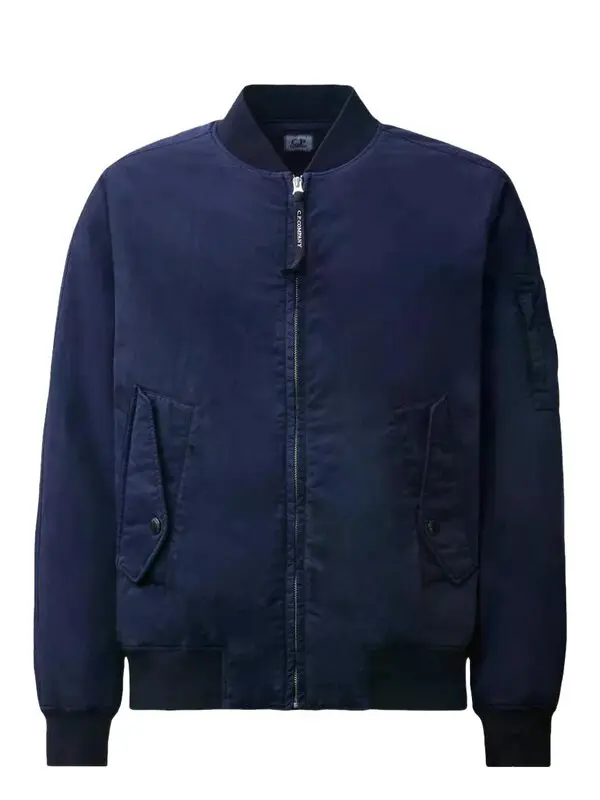 C.P. COMPANY T-flatt Padded Lens Bomber Jacket - Blue