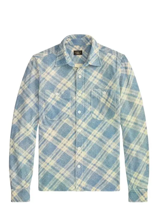 Ralph Lauren Plaid-check Long-sleeve Shirt - Blue
