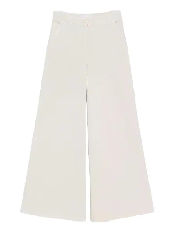 VIA MASINI 80 Wide-leg Trousers - Grey