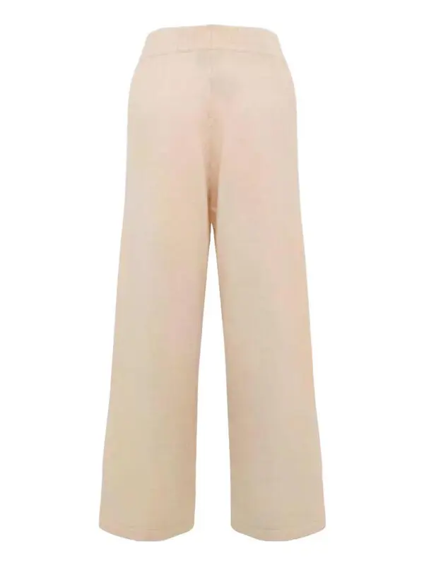 LANEUS Pintuck Wide-leg Trousers - Neutrals