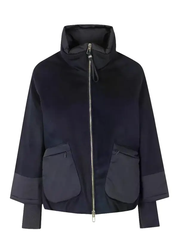 DUNO Panelled Zip-up Jacket - Blue