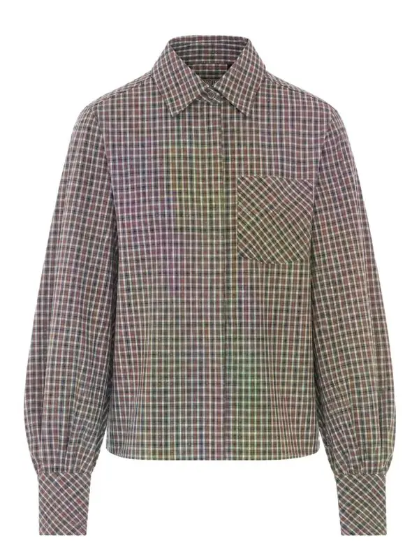Essentiel Antwerp Crystal-embellished Checked Shirt - Brown