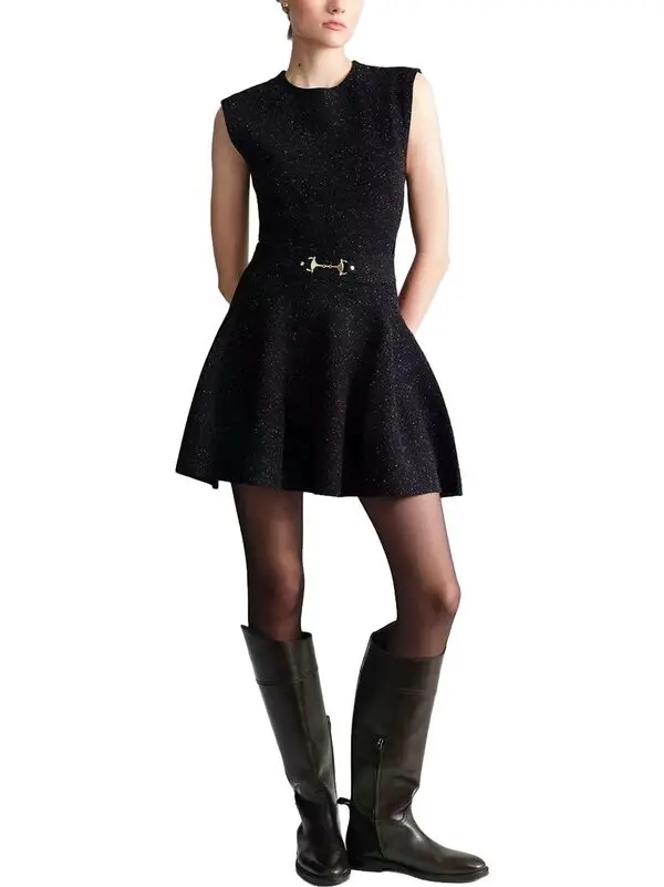 Cara Cara Shay Horsebit-detail Dress - Black