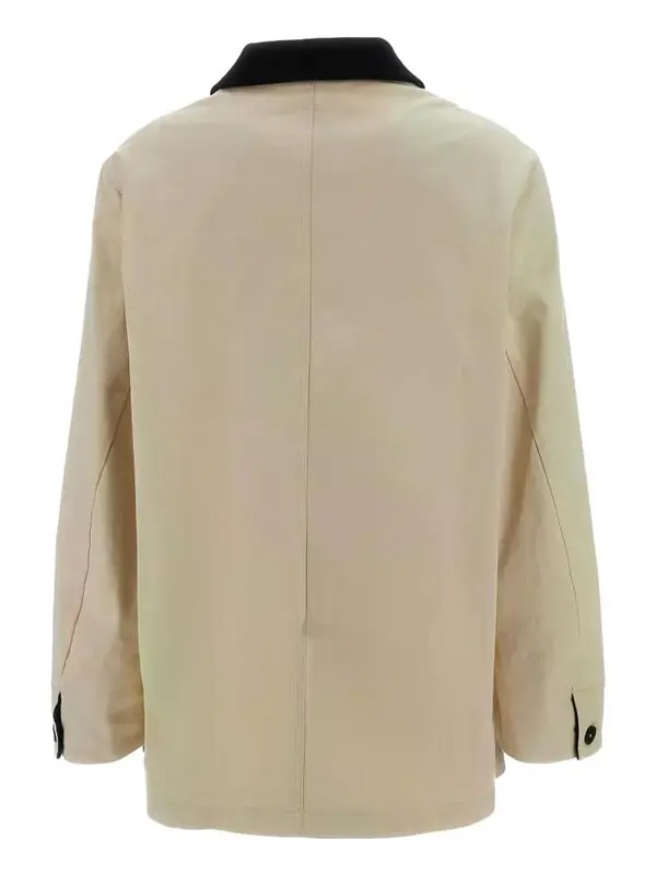 Barena Venezia Contrast-collar Patch-pocket Jacket - Neutrals