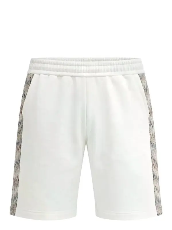 Missoni Zig Zag-knit Side-stripe Shorts - Neutrals