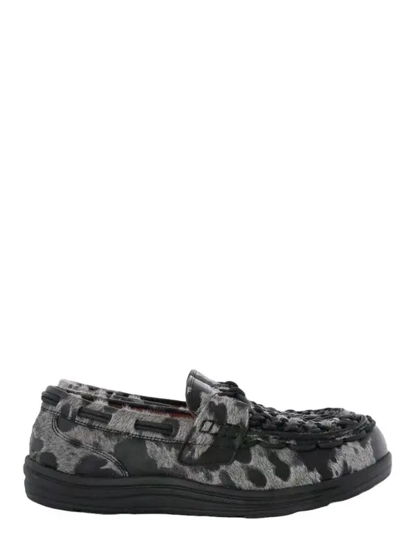 Keen Uneek Cow-print Slip-on Loafers - Grey