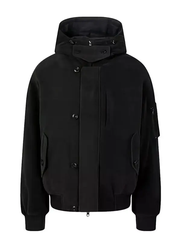 STUDIO TOMBOY Heavy Cotton Hooded-jacket - Black