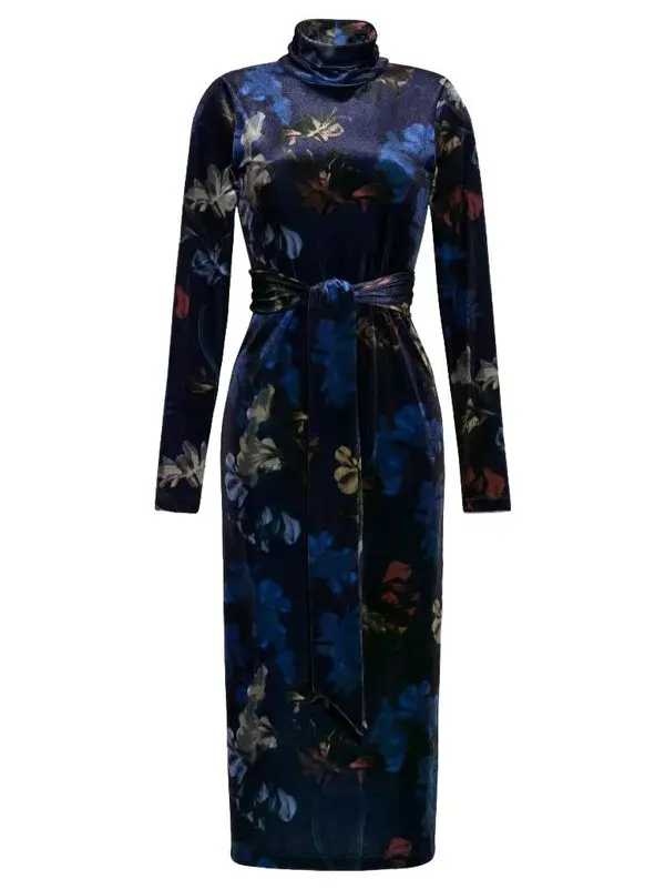Cara Cara Piper Floral-print Midi Dress - Blue