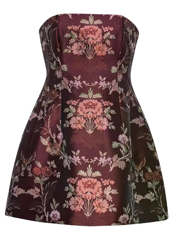 Cara Cara Ines Strapless Mini Dress - Red