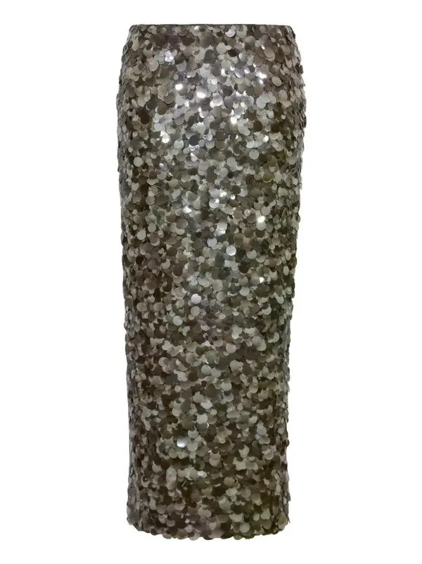 Cara Cara Sienna Sequin-embellished Midi Skirt - Grey