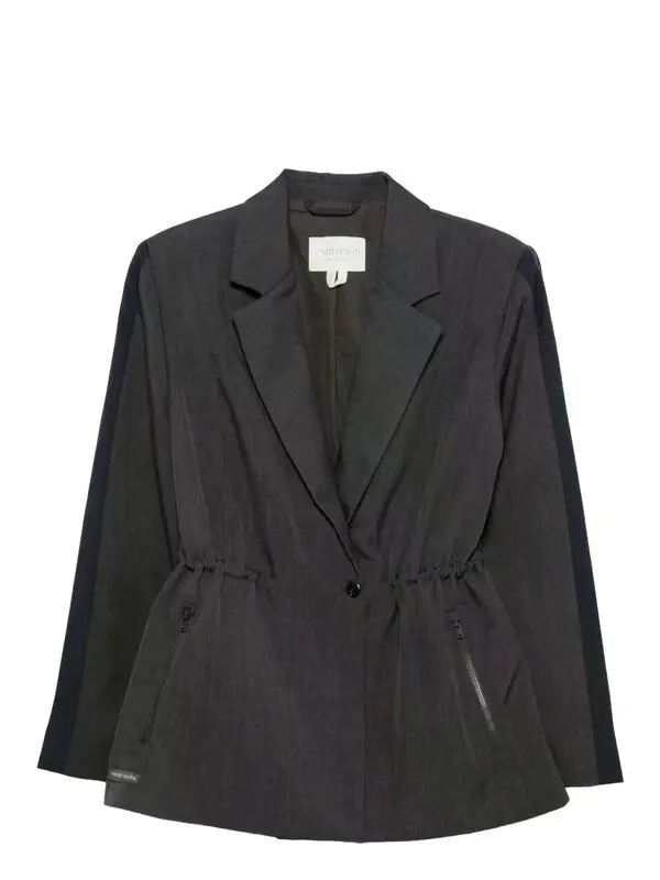 RETHINKIT STUDIOS The Sporty Drawstring-waist Notched-lapel Jacket - Grey