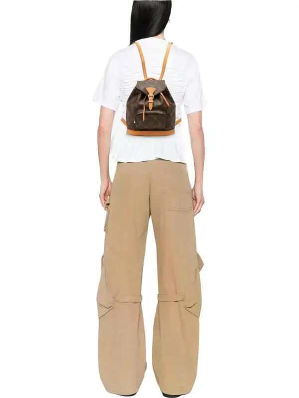LOUIS VUITTON 2001 Monogram Mini Montsouris Backpack - Brown