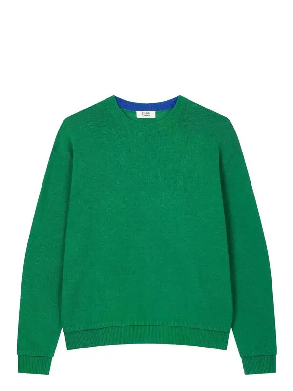 STUDIO TOMBOY Crew-neck Sweater - Green