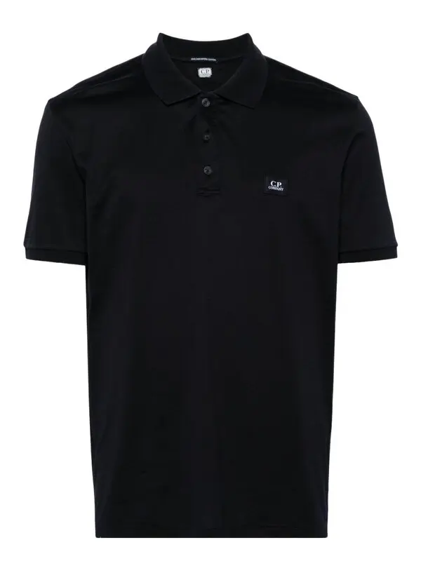 C.P. COMPANY Short-sleeved Polo Shirt - Navy