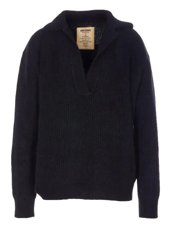 UMA WANG Long-sleeved Sweater - Black
