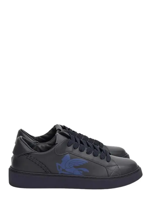 Etro Leather Low-top Sneakers - Black