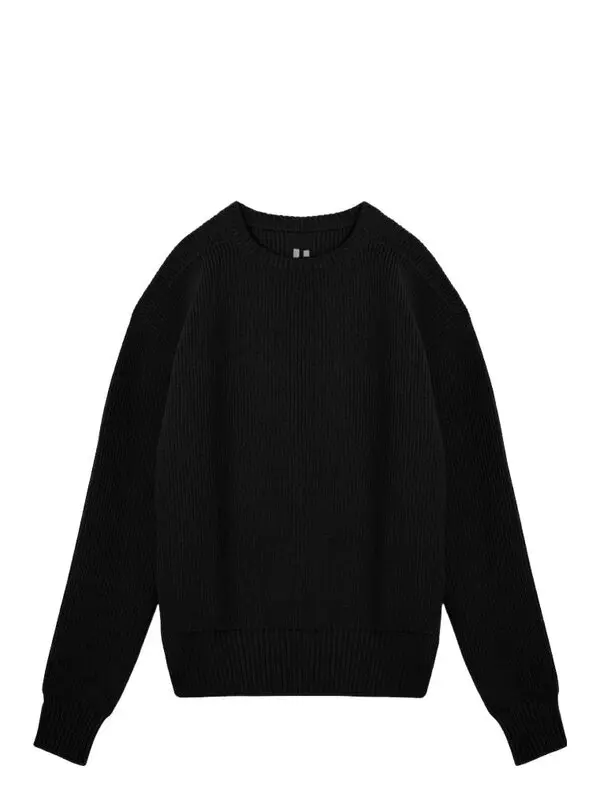 Rick Owens Fishrman Crewneck Knitted Jumper - Black