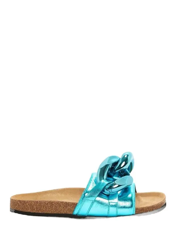 J.W.ANDERSON Chain-link Detail Slides - Blue