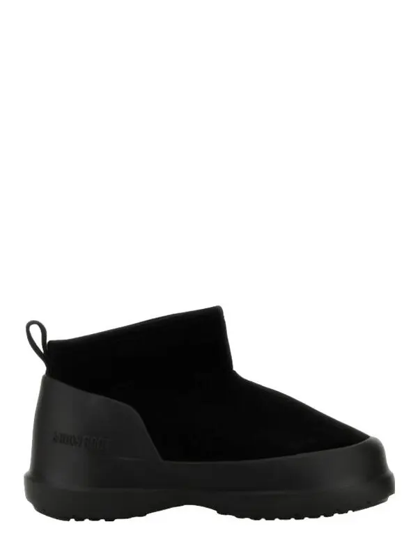 Moon Boot Round Head Boots - Black