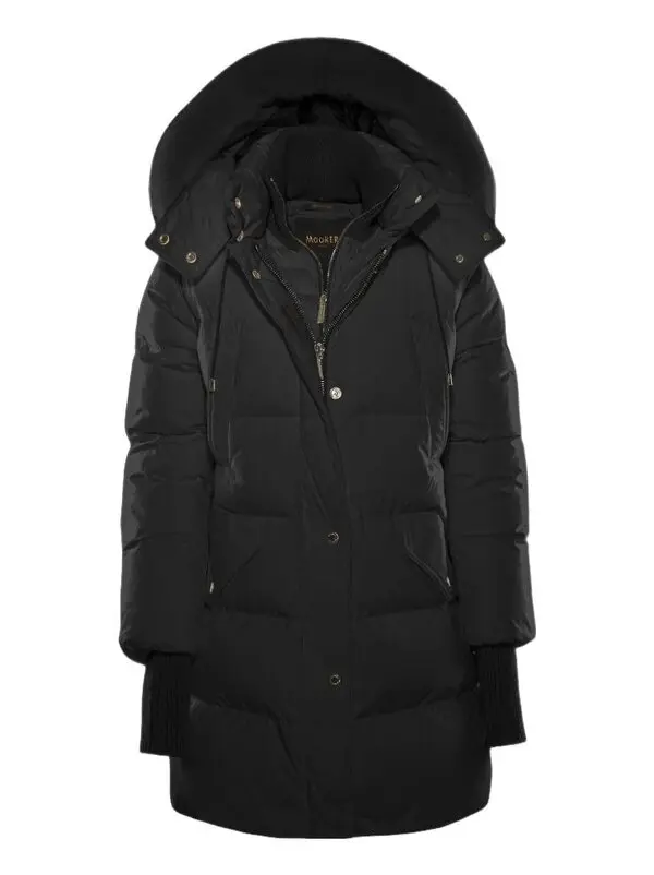 MOORER Hooded Technical Coat - Nero