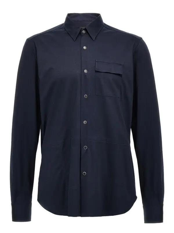 Kiton Long-sleeved Shirt - Blue