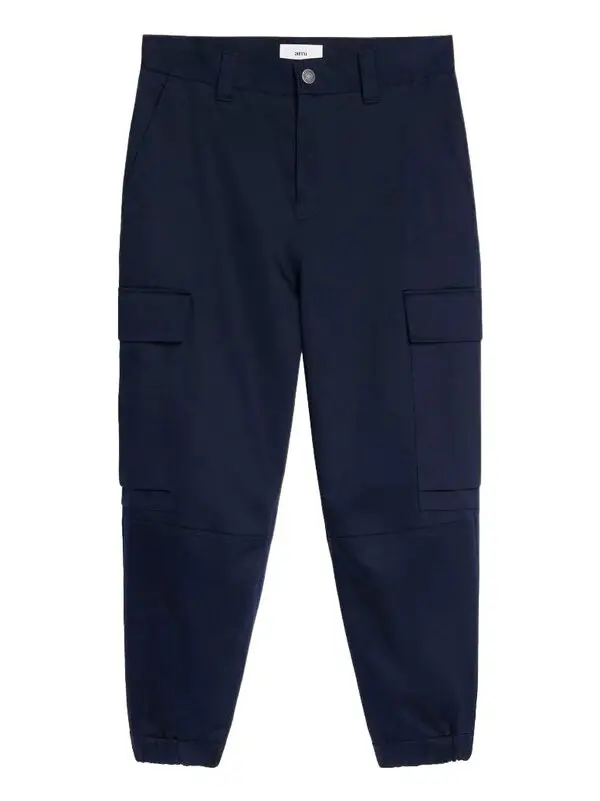 AMI Paris Straight-leg Cargo Pants - Black