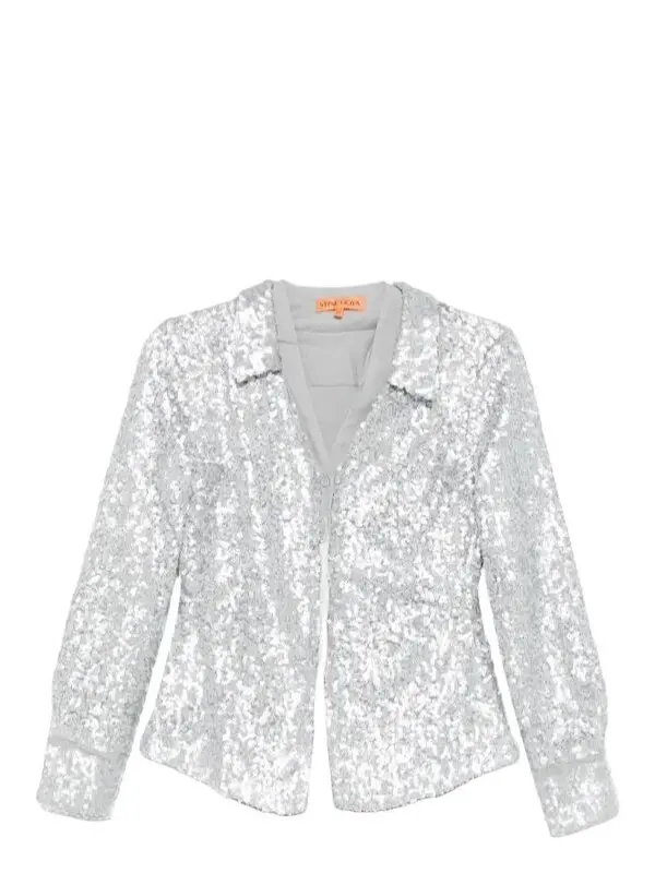 Stine Goya Double Collar Shirt - Silver