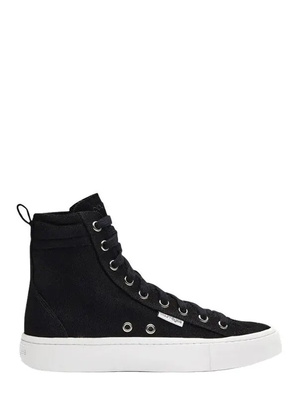 COURREGES Canvas 01 Hi-top Sneakers - Black